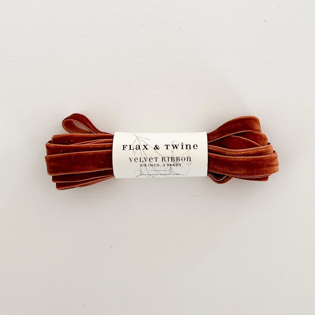 Flax & Twine Velvet Ribbon – Wolseley Wool